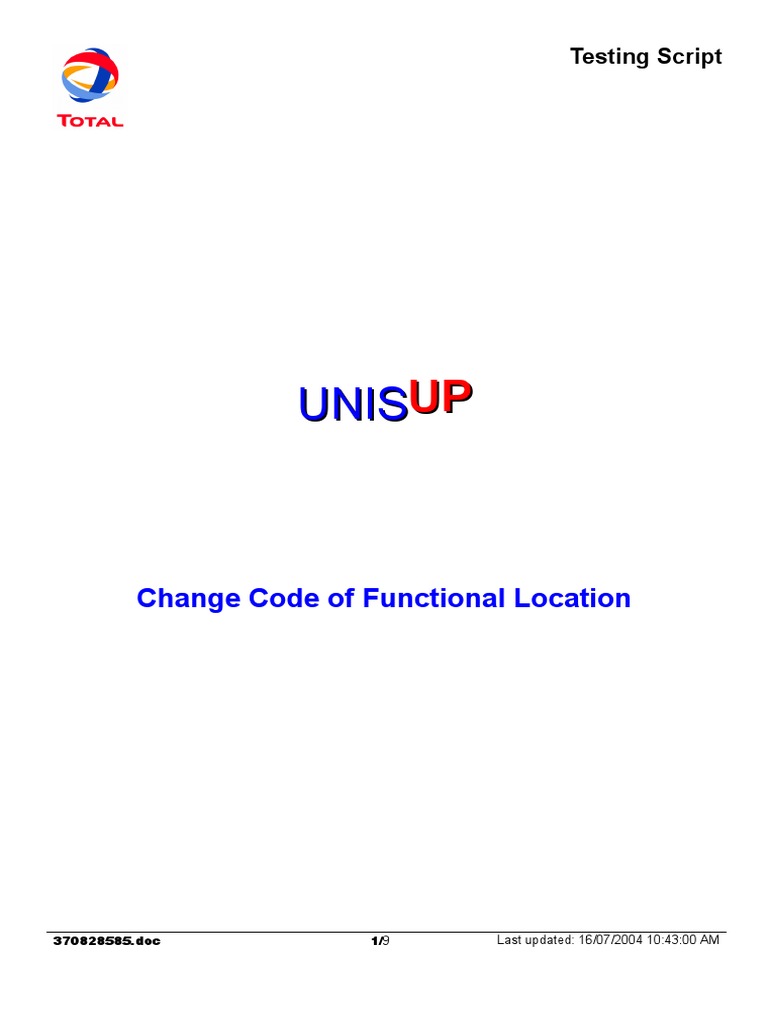 CE-MI-TEST V3PM012-Change Code of Functional Location | PDF | Computing ...