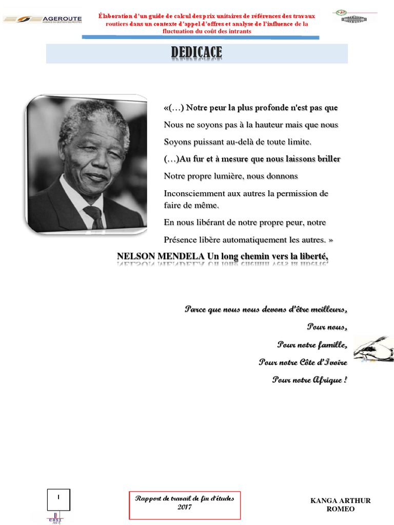 Rapport TFE Kanga Arthur | PDF | Route | Fondation (construction)