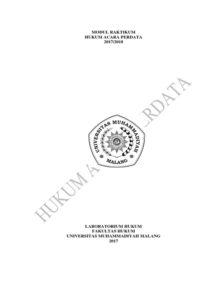 Modul Hukum Acara Perdata | PDF