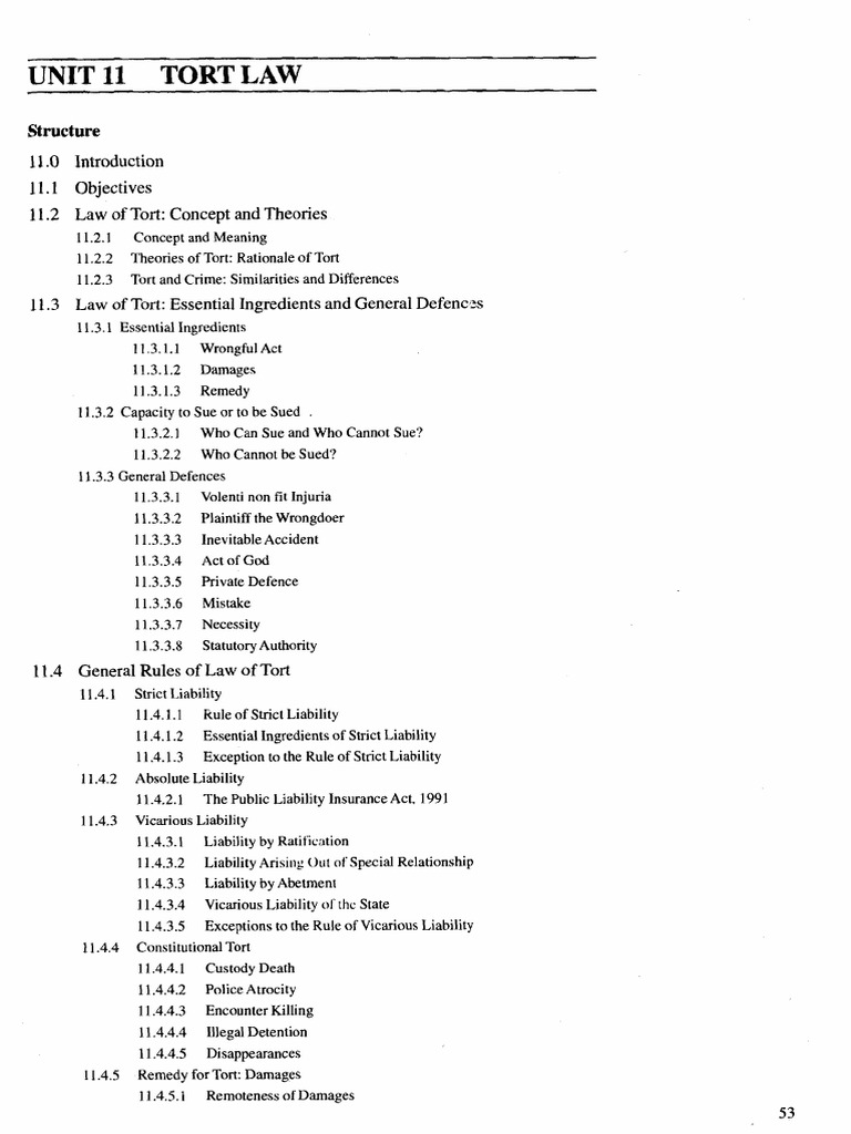 Tort Law | PDF | Damages | Tort