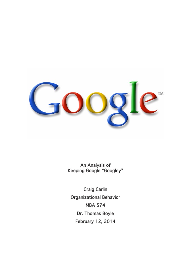 Carlin - Google Paper | PDF | Innovation | Entrepreneurship