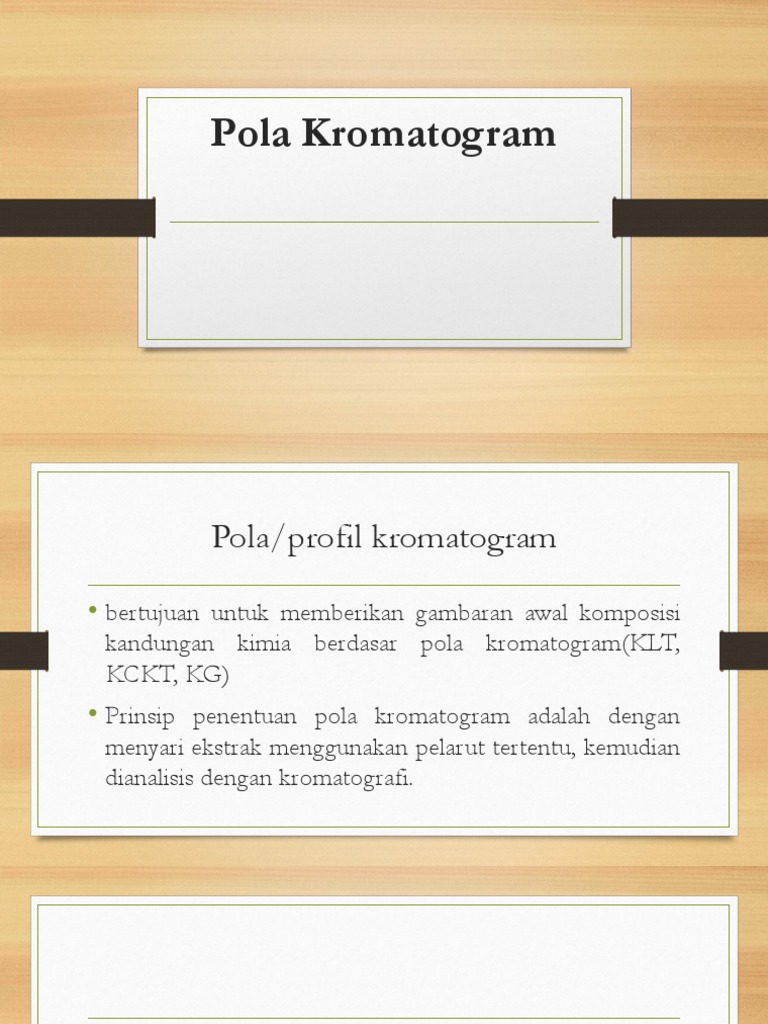 Pola dan Metode Kromatogram KLT | PDF | Teknologi & Rekayasa