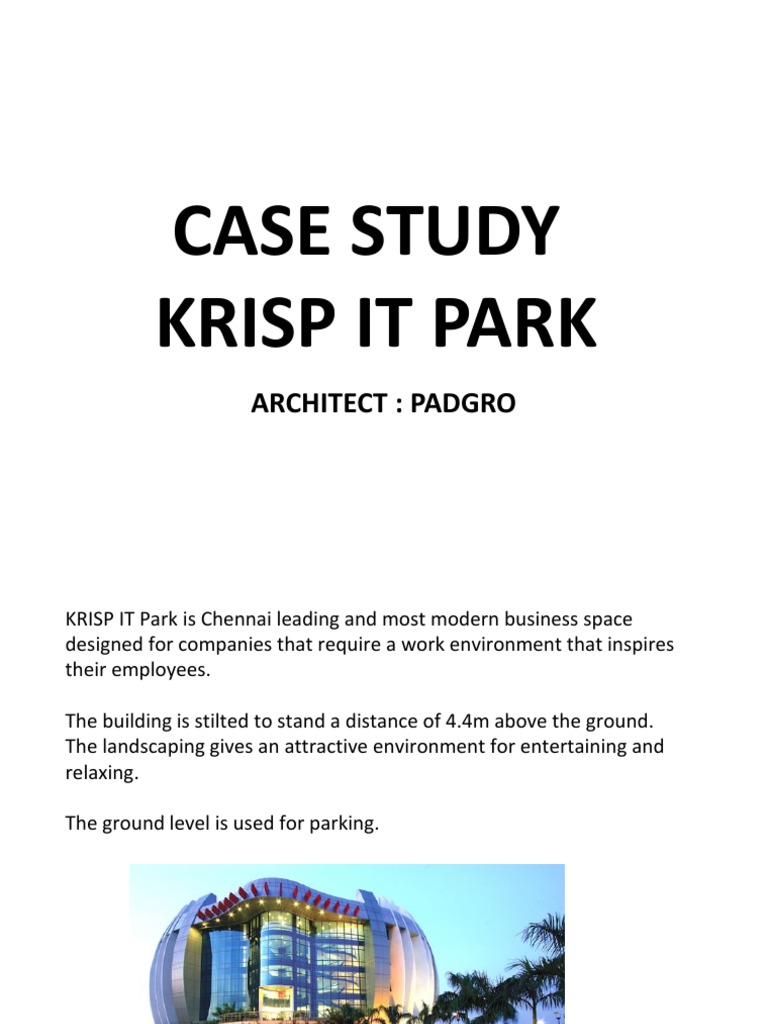 KRISP IT Park Case Study | PDF | Elevator | Air Conditioning