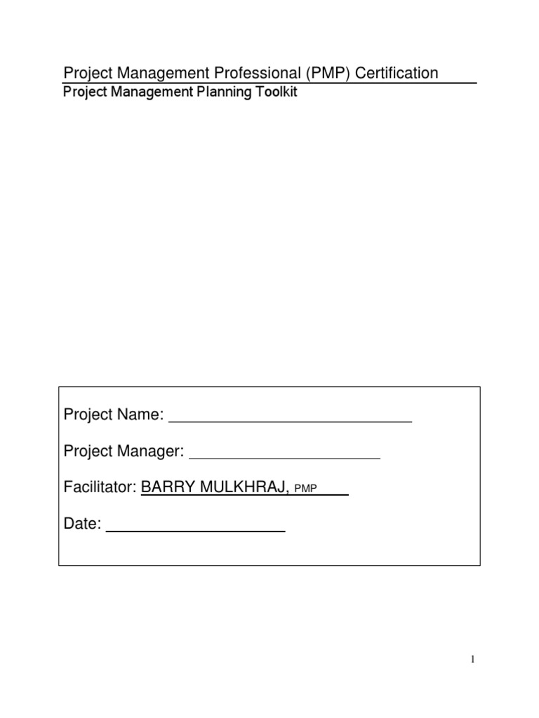 Project Management Professional (PMP) Certification | PDF