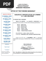RSBSA Barangay Certificate | PDF