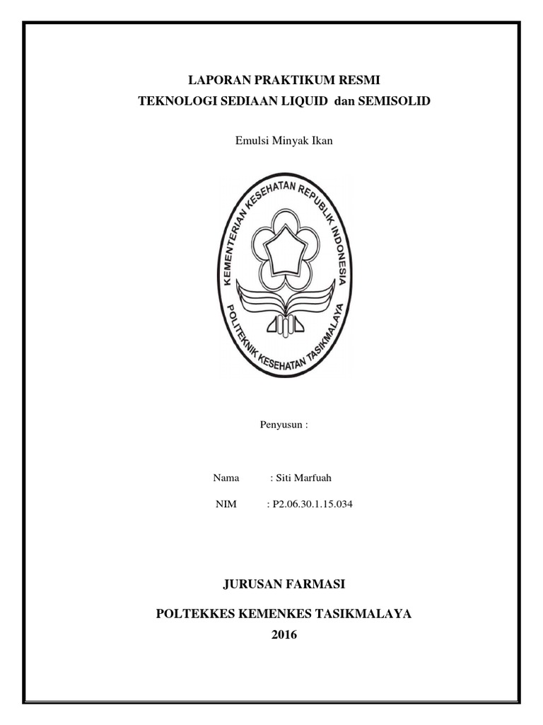 Laporan Emulsi | PDF