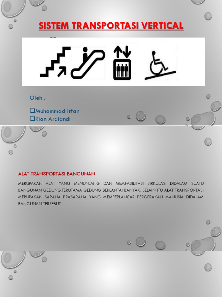 Sistem Transportasi Vertikal | PDF