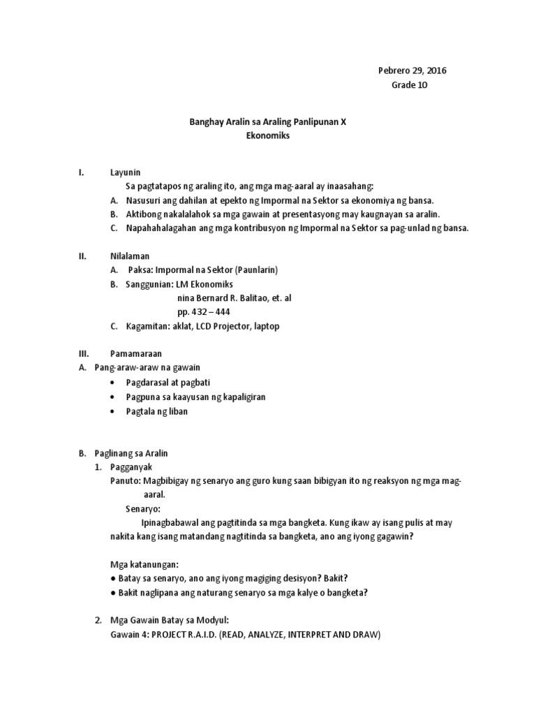 14 Lesson Plan | PDF