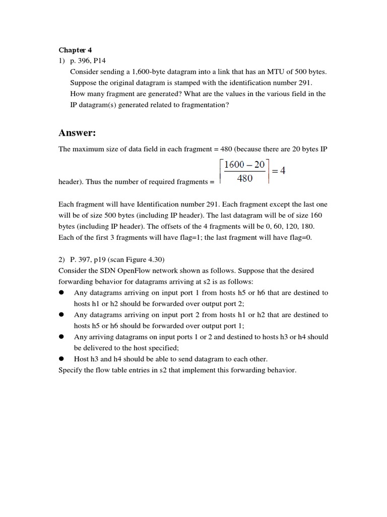Chapter 4 Sample Questions | PDF