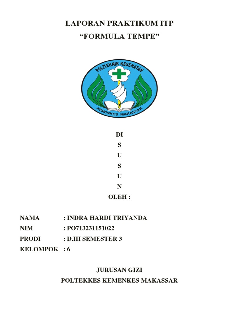 Laporan Praktikum Itp Formula Tempe | PDF