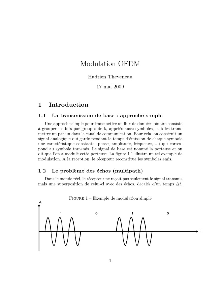 Modulation OFDM PDF | PDF | Orthogonal Frequency Division Multiplexing | Modulation
