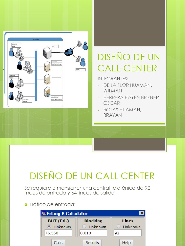 Diseño de Un Call Center | PDF | Arquitectura de Computadores | Datos ...