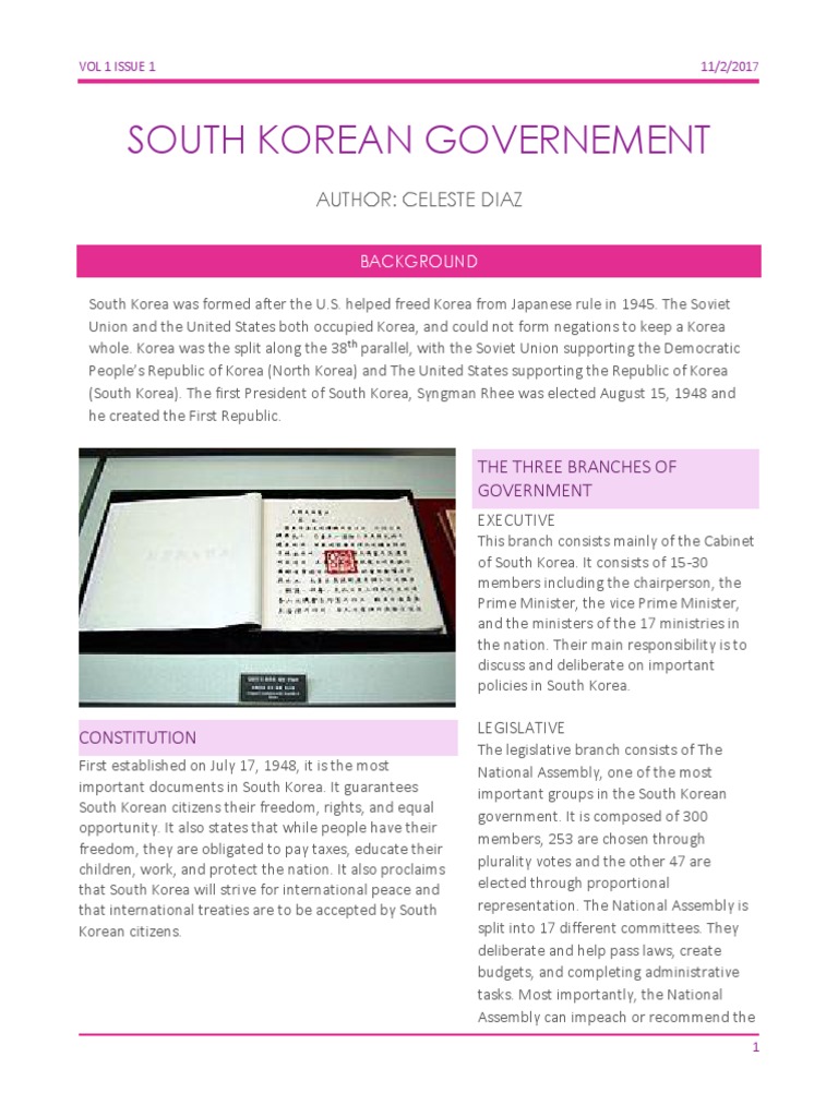 South Korean Governement Newsletter | PDF | Government Institutions ...