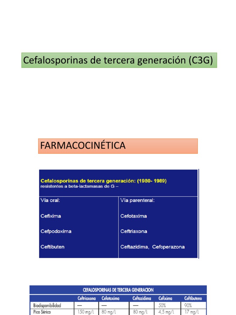 C3G y C4G | PDF | Especialidades Medicas | Farmacología