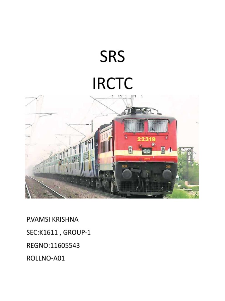 Irctc SRS | PDF | Use Case | Databases