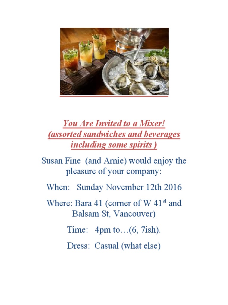 Mixer Invitation Nov 2017 | PDF