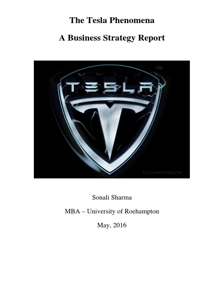 Tesla Strategy Report Analysis | PDF | Tesla Model S | Electric Car
