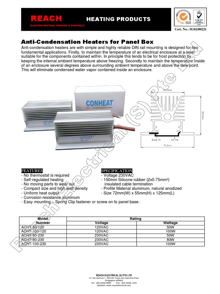 Anti-Condensation Heaters and Temperature Control Devices for ...