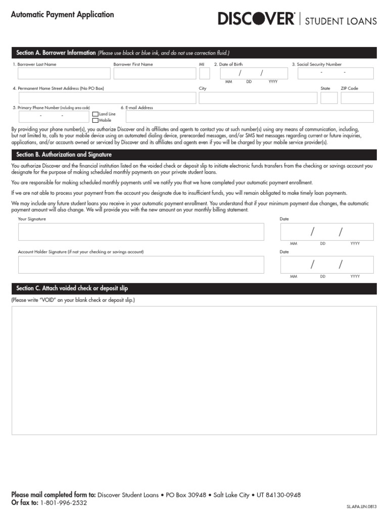 Automatic Payment Application | PDF | Cheque | Loans