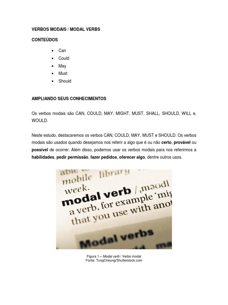 Guia Completo de Verbos Modais em Inglês | PDF | Traduções | Science