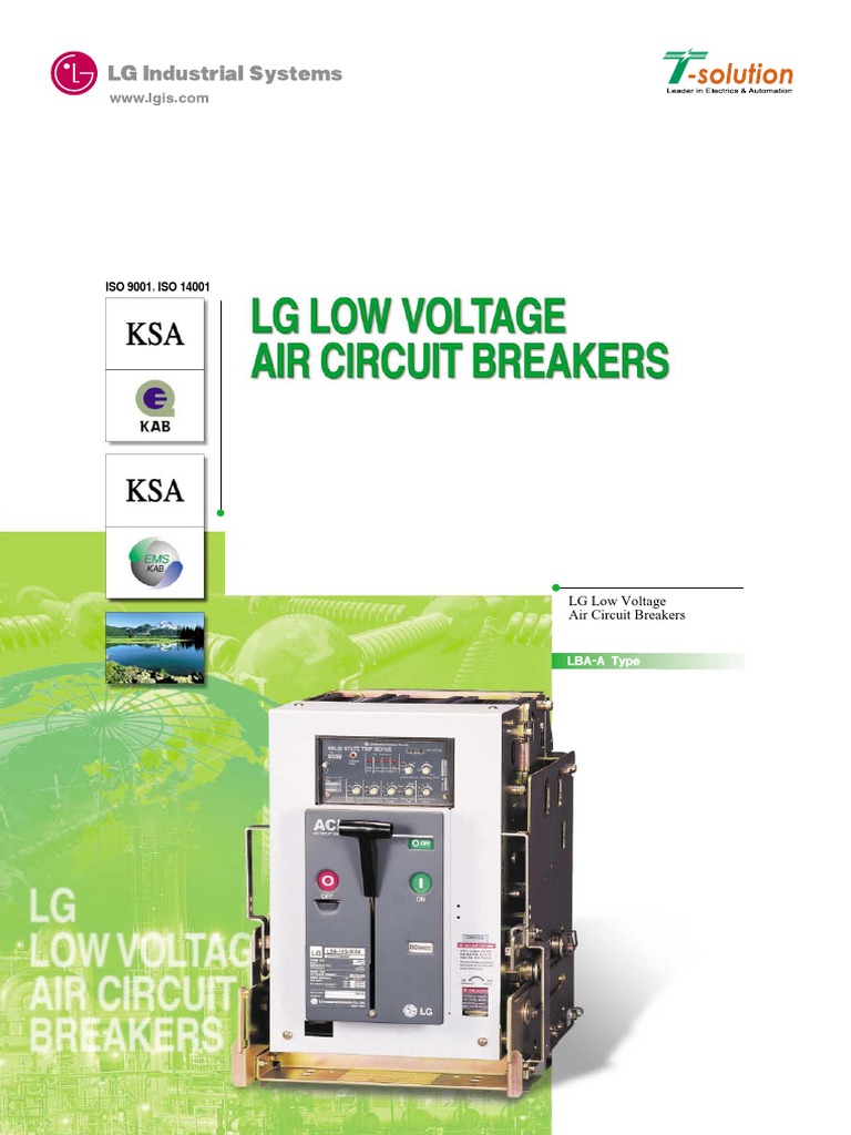 ISO 9001, ISO 14001: LG Low Voltage Air Circuit Breakers | PDF | Relay ...