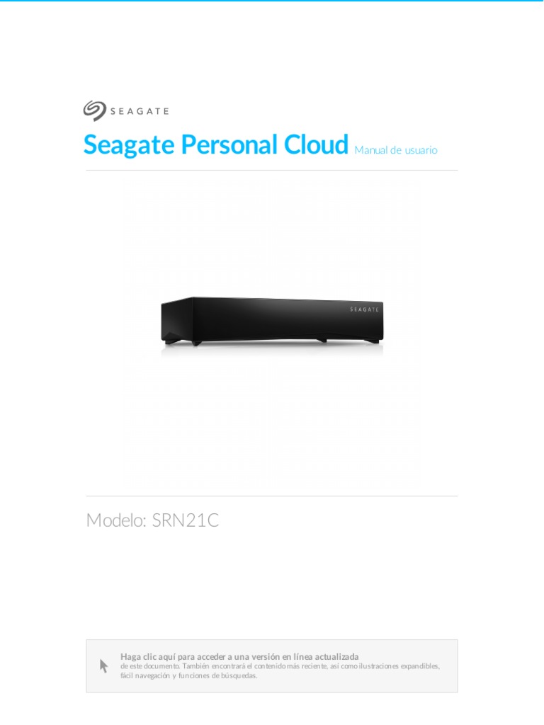 Seagate Personal Cloud Es LA | PDF | Arquitectura de Computadores ...