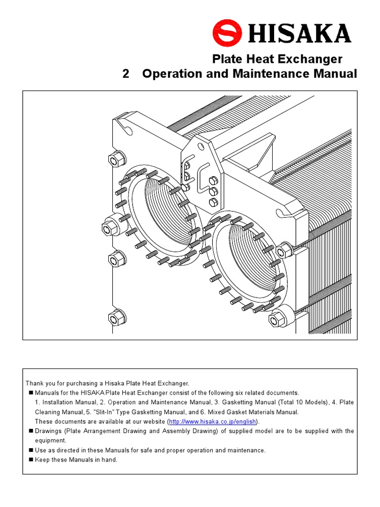 PHE Operation & Maintenance Guide | PDF | Leak | Heat Exchanger