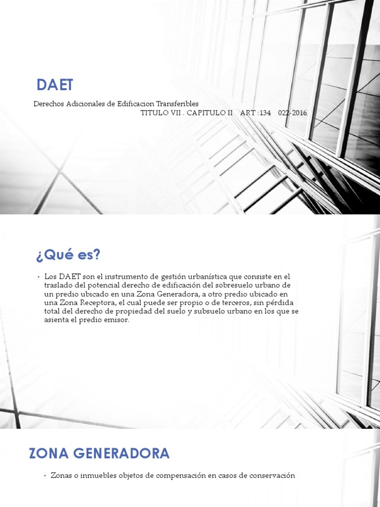 Qué son los DAET y su función | PDF | Planificación urbana | Business