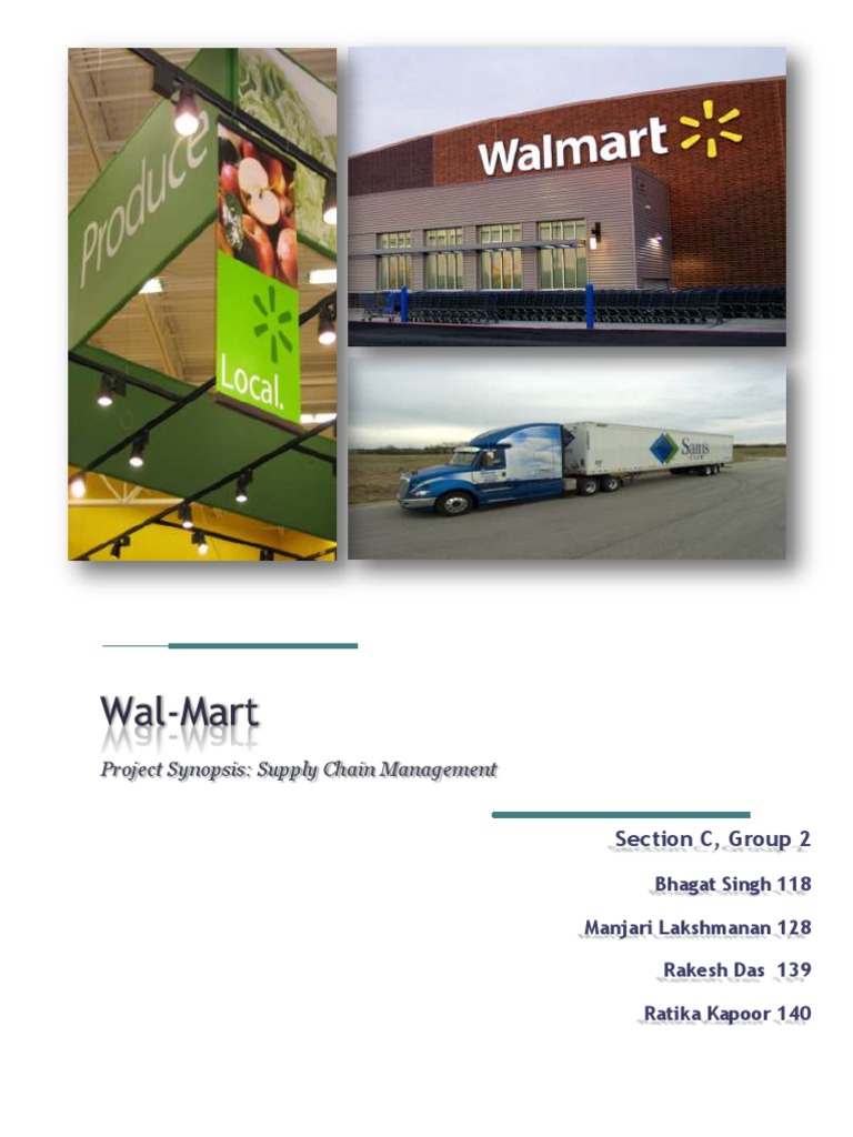 Wal-Mart Project Synopsis - SCM - Section-C - Group-2 | PDF | Walmart ...