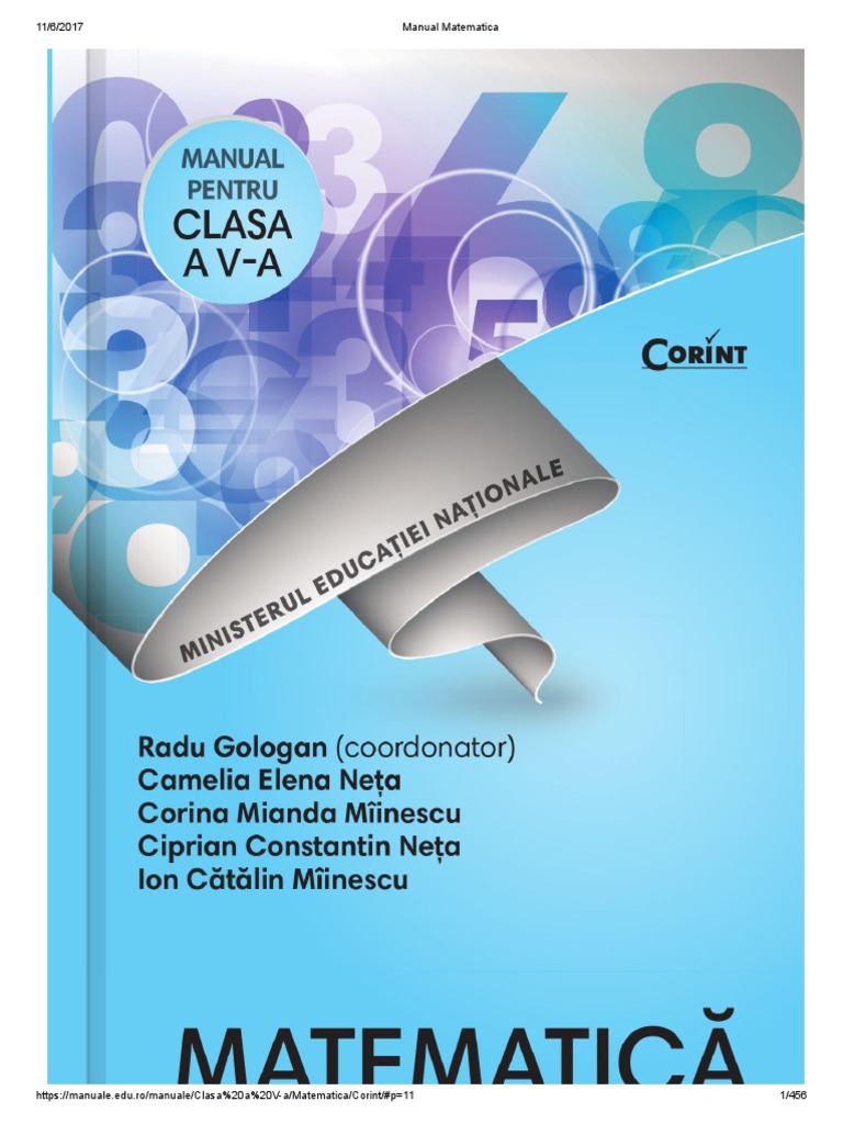 Manual Matematica Cls 5 | PDF
