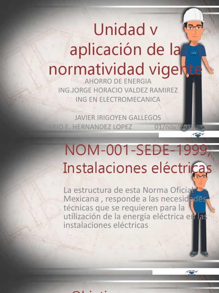 Unidad V Aplicacion de La Normatividad Vigente | PDF | Ingenieria ...