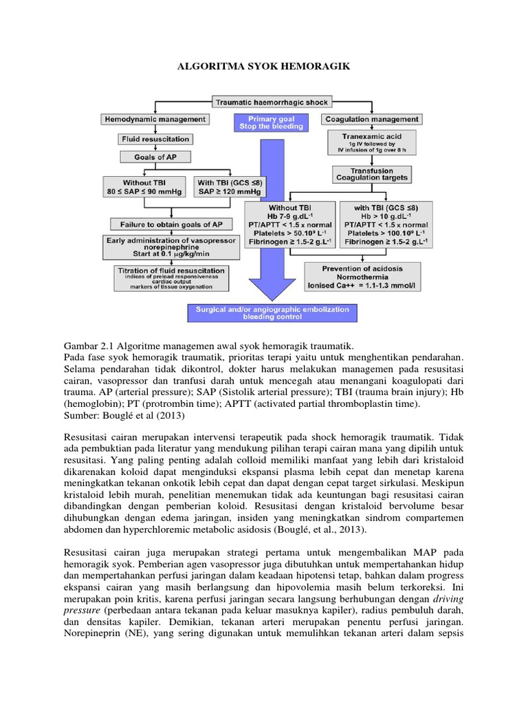Algoritma Manajemen Syok Hemoragik | PDF