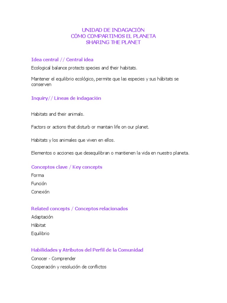 Cómo Compartimos El Planeta | PDF