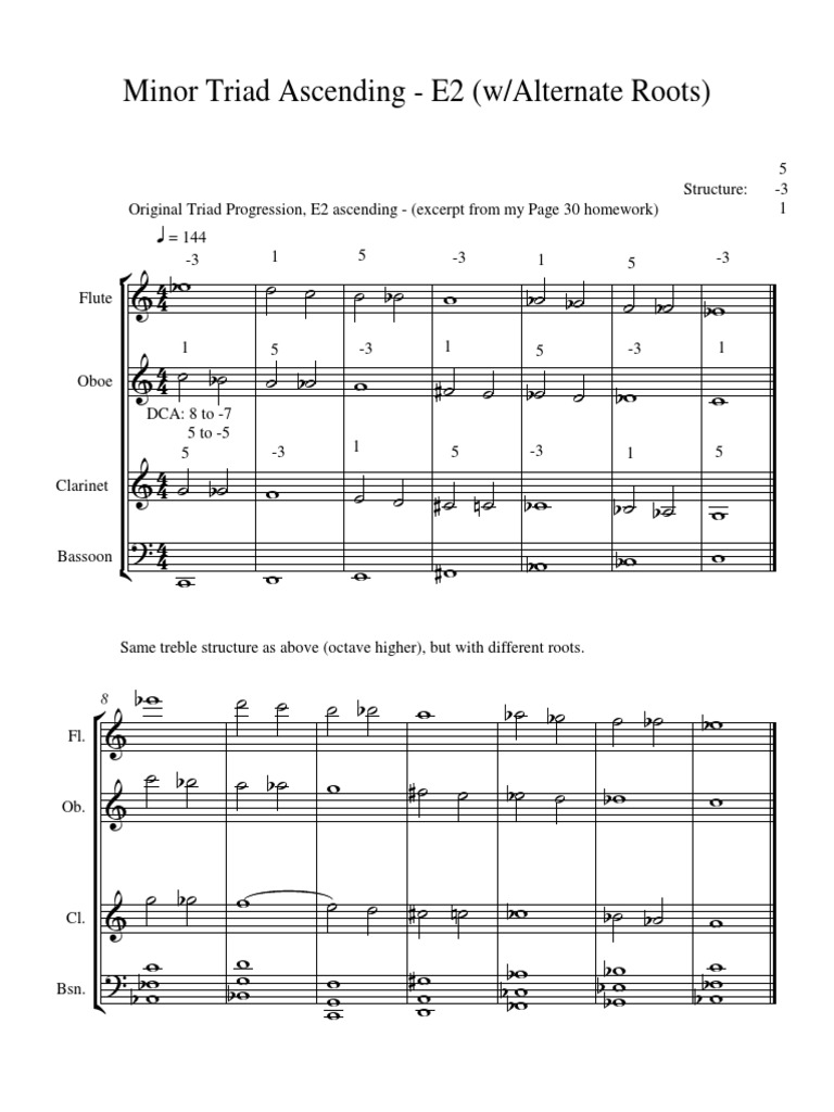 EIS MinorTriadsAscendingE2 AltRoots | PDF | Harmony | Musical Instruments