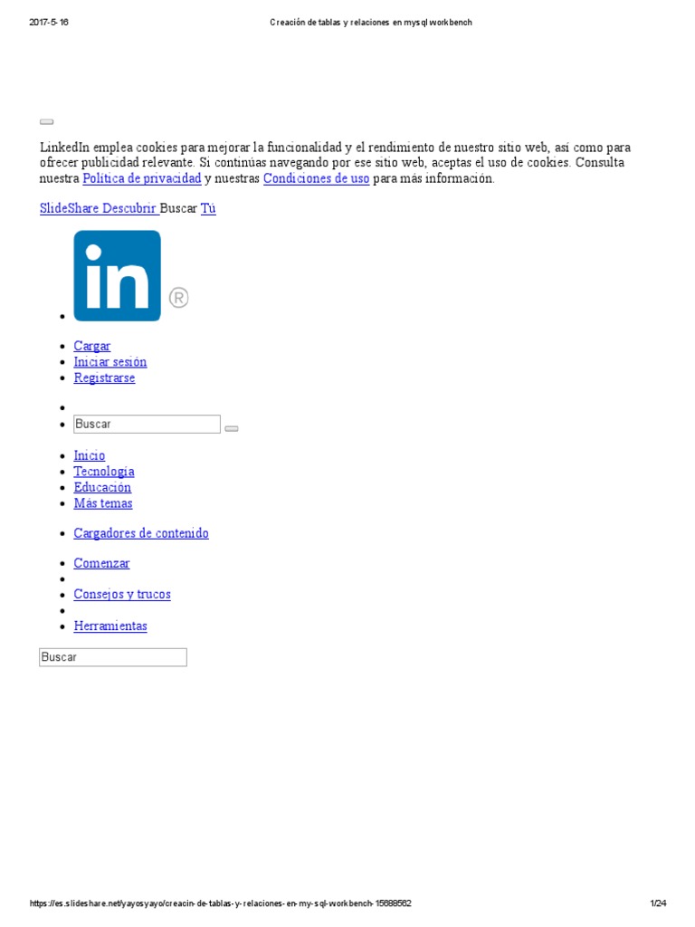 Creación de Tablas y Relaciones en Mysql Workbench | PDF | Mi sql ...