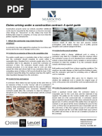 A Simple Format For A Construction Claim | PDF | Damages | Private Law