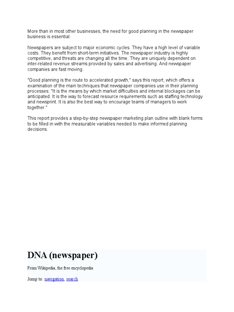 DNA (Newspaper) : Navigation Search | PDF | Newspapers | Newspaper ...