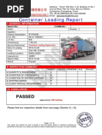 Sample Report - Container Loading Supervision | PDF | Warehouse | Cargo