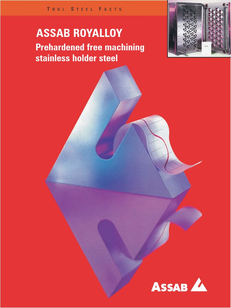 Assab Royalloy: Prehardened Free Machining Stainless Holder Steel | PDF ...