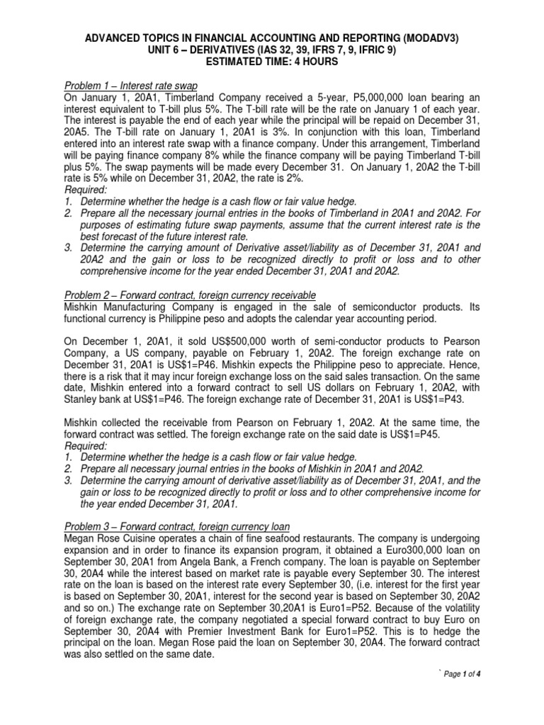 Unit 6 Derivatives | PDF | Futures Contract | Hedge (Finance)