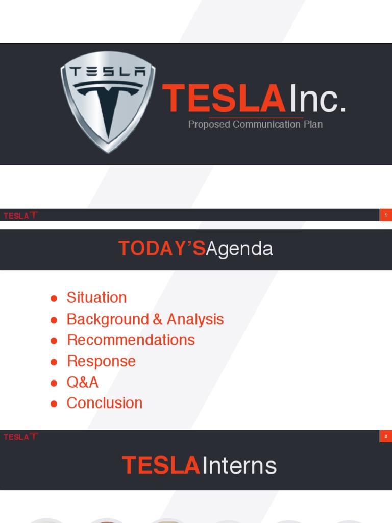 Tesla: Proposed Communication Plan | Download Free PDF | Electric ...