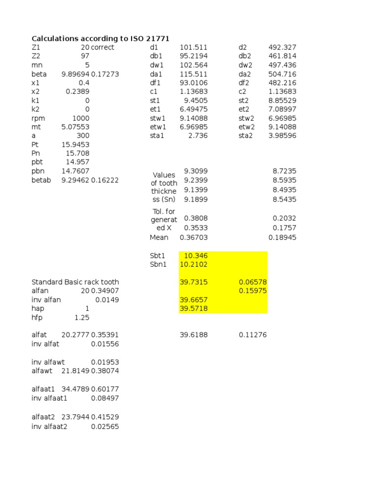 Calculations According To ISO 21771 | PDF