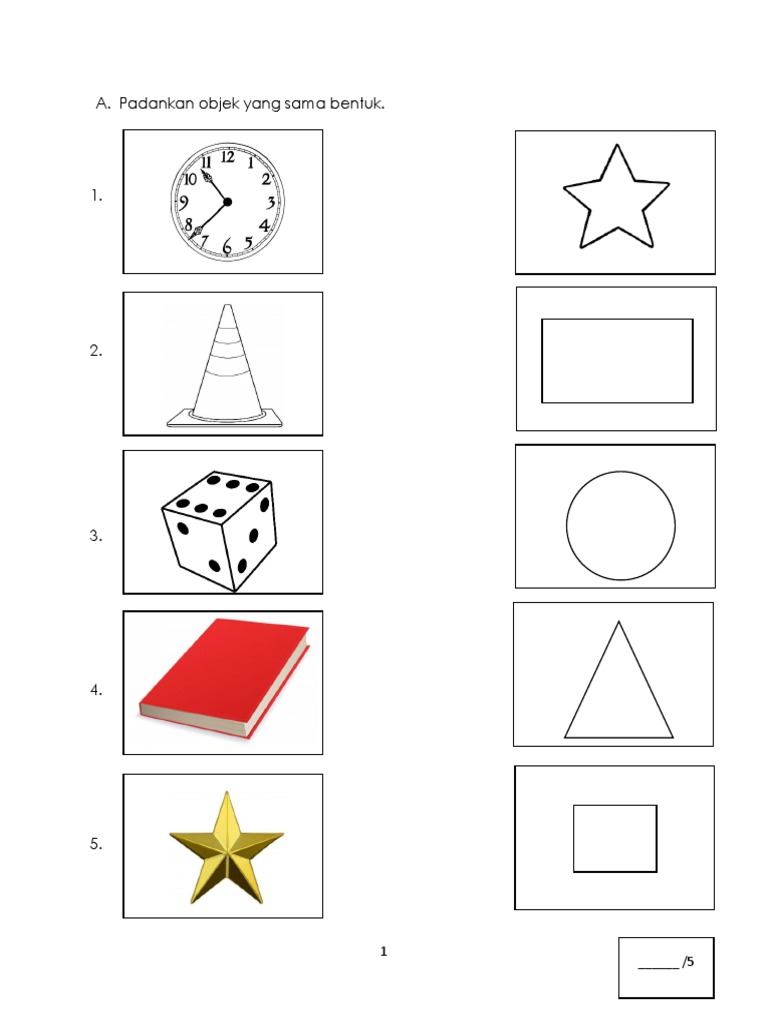 Padankan Objek Yang Sama Bentuk | PDF
