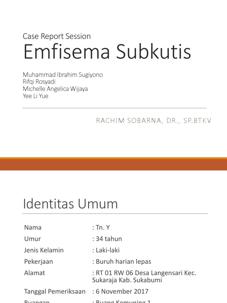 CRS Emfisema Subkutis | PDF