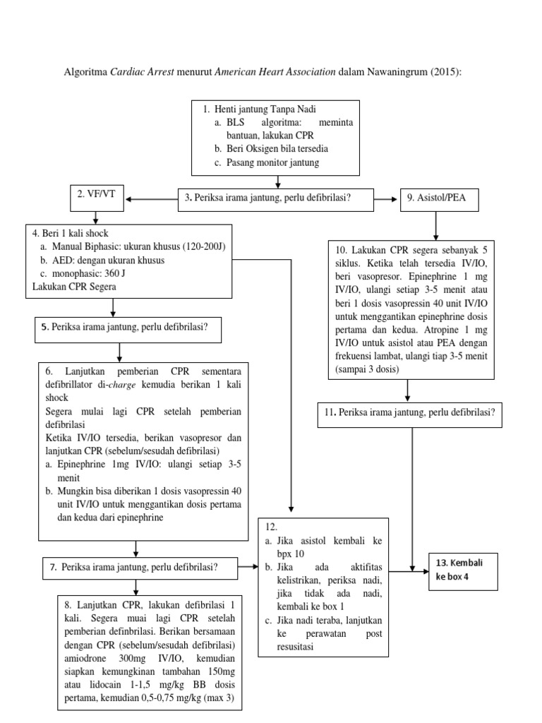 Algoritma Penanganan Henti Jantung AHA | PDF