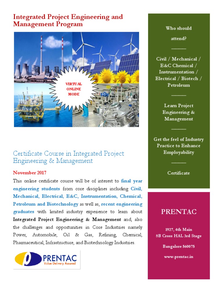 Integrated Project Engineering and Management Program | PDF ...