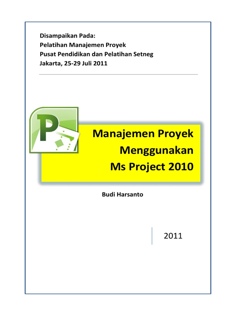 Manajemen Proyek Menggunakan Ms Project 2010 PDF | PDF