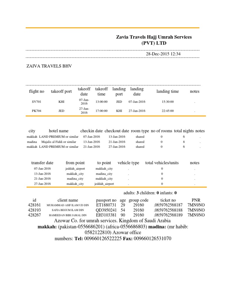 Zavia Travels Hajj Umrah Services | PDF | Mecca | Pilgrimage