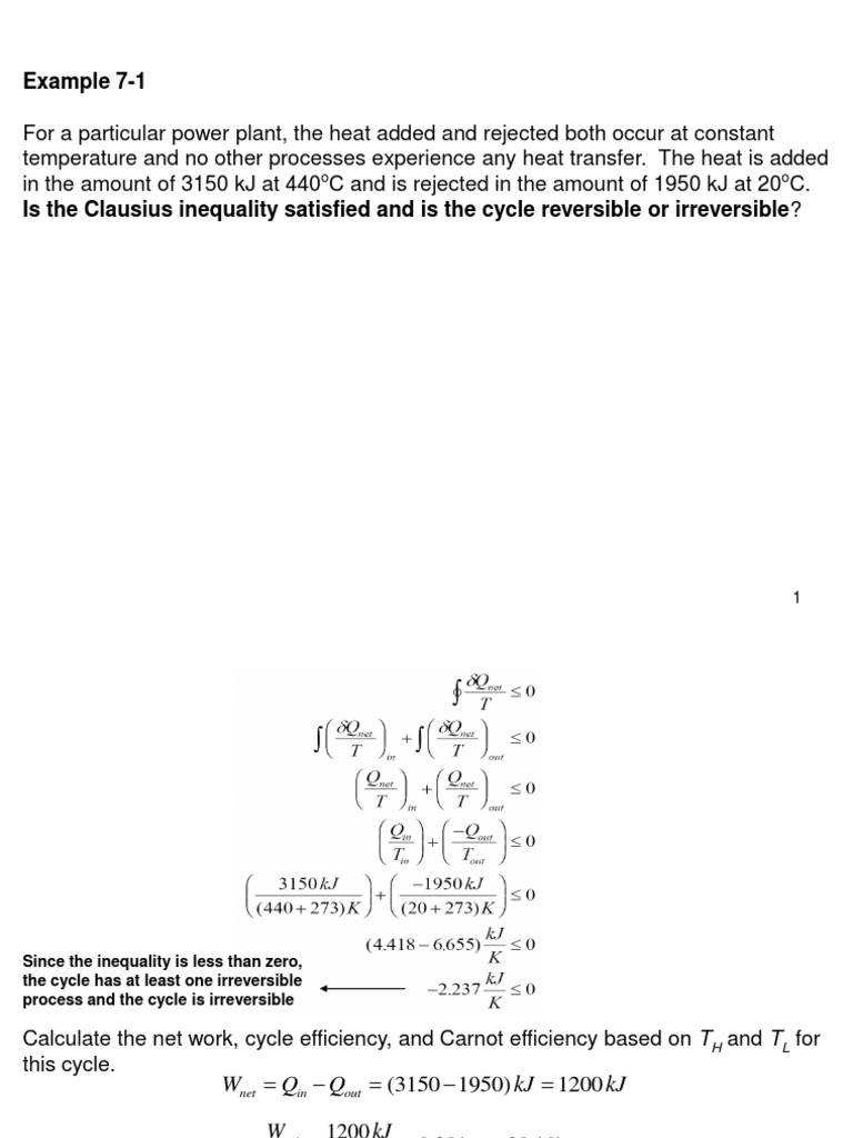 Thermo EXAMPLE 7.1-CHAPTER 7 PDF | PDF | Heat | Entropy