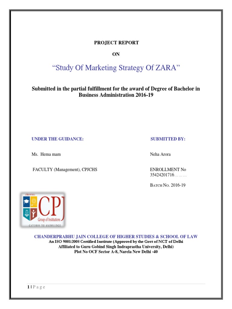 Zara Final Project | PDF | Retail | Fashion